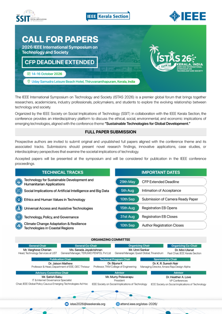 Final Paper Submissions Deadline Extension to June 15, 2026 - 2026 ...